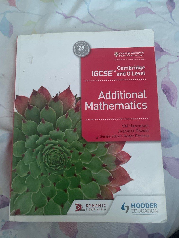 Cambridge IGCSE and O level Additional Maths Textbook, Hobbies & Toys ...