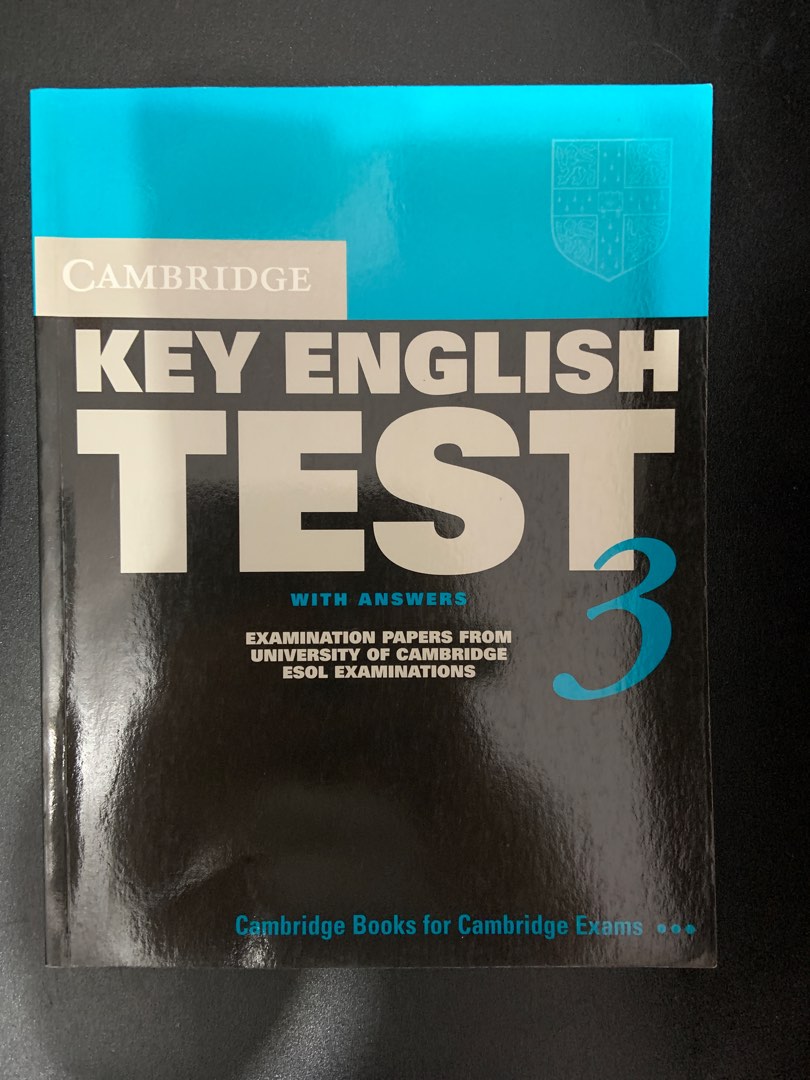 Cambridge Key English Test KET (With Answers) Book 3, 興趣及遊戲, 書本 & 文具 ...