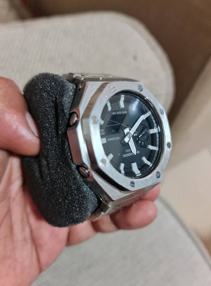 Casio G-Shock GA-2100 Stainless Steel Audemars Piguet AP Moded Full ...