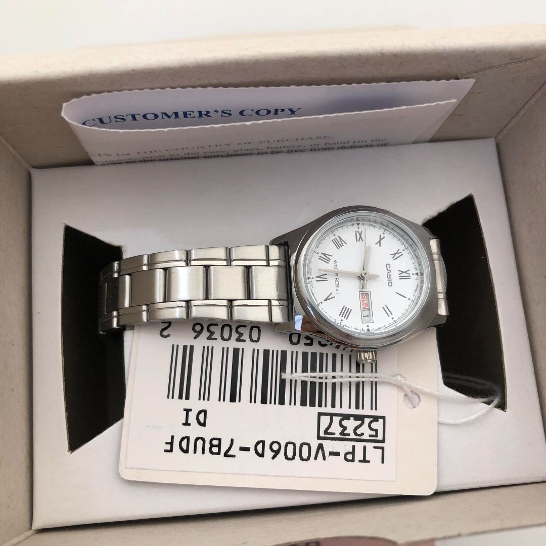 CASIO Silver Stainless Steel Strap Watch for Women, Women's Fashion ...