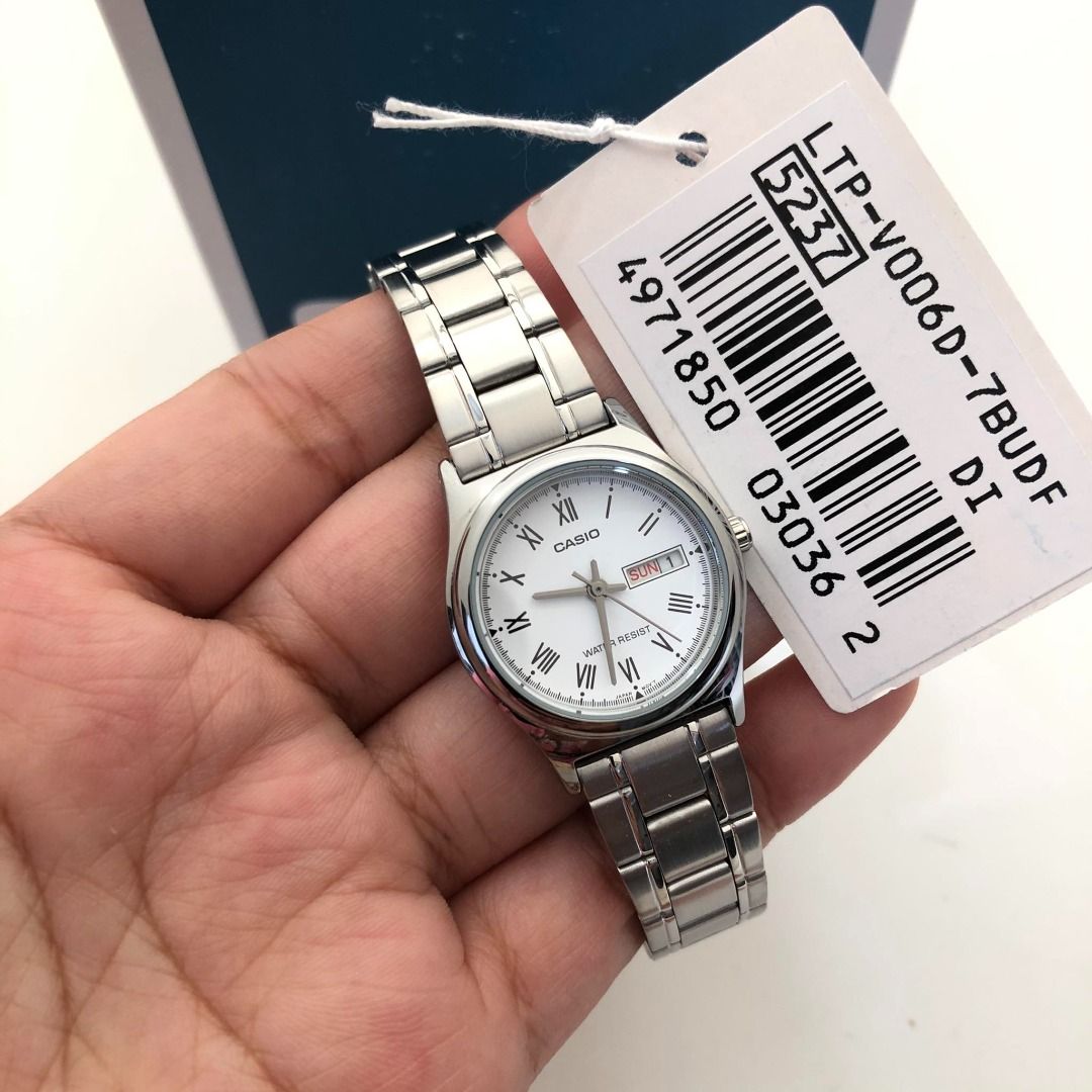 CASIO Silver Stainless Steel Strap Watch for Women, Women's Fashion ...