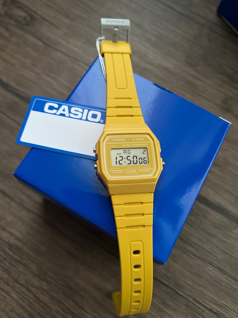 Casio Watch in Yellow, Women's Fashion, Watches & Accessories, Watches ...