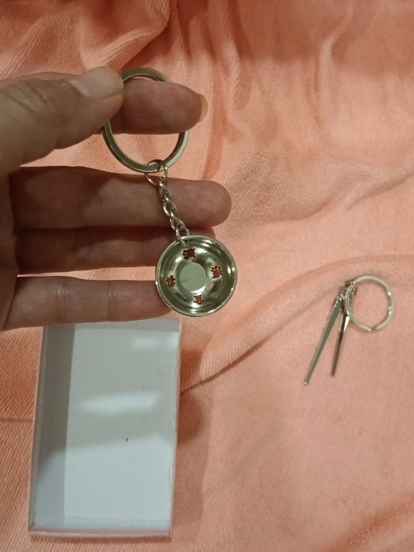 Chinese Wedding Keychains-bowl and chopsticks, Hobbies & Toys ...