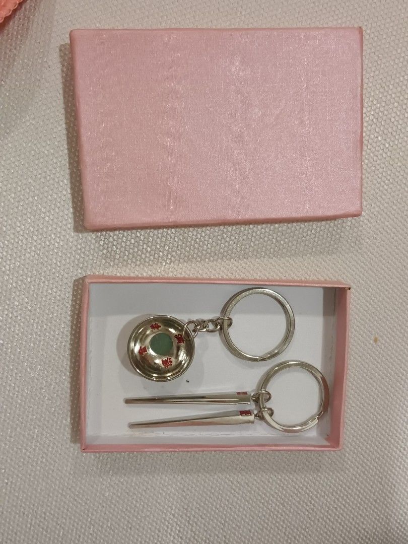 Chinese Wedding Keychains-bowl and chopsticks, Hobbies & Toys ...
