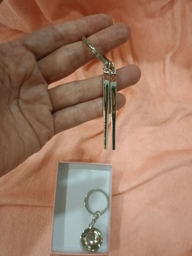 Chinese Wedding Keychains-bowl and chopsticks, Hobbies & Toys ...