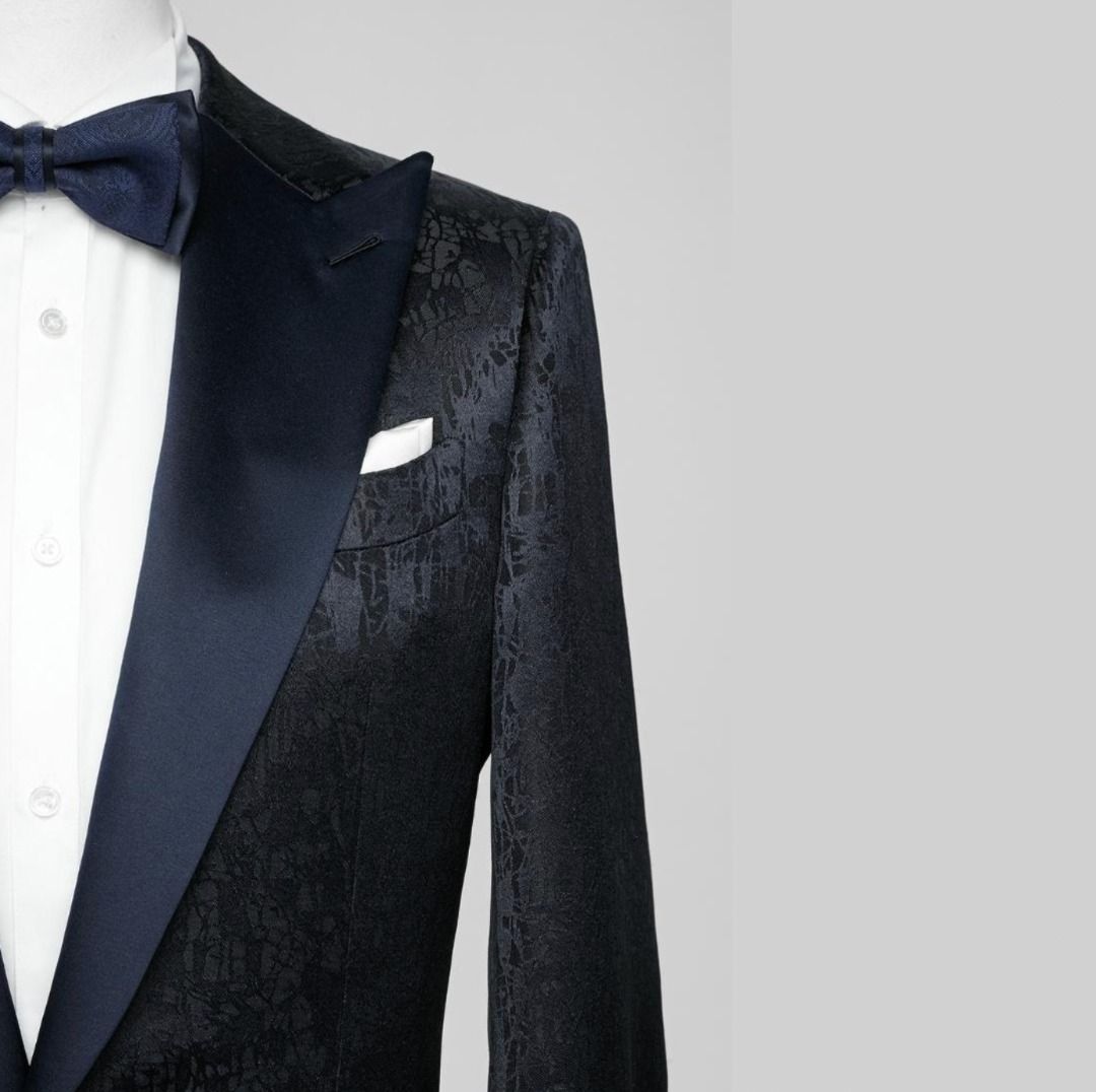 Men's Suit - Navy Blue Tuxedo (Jacket Only) | Wedding | Groom | Prom ...