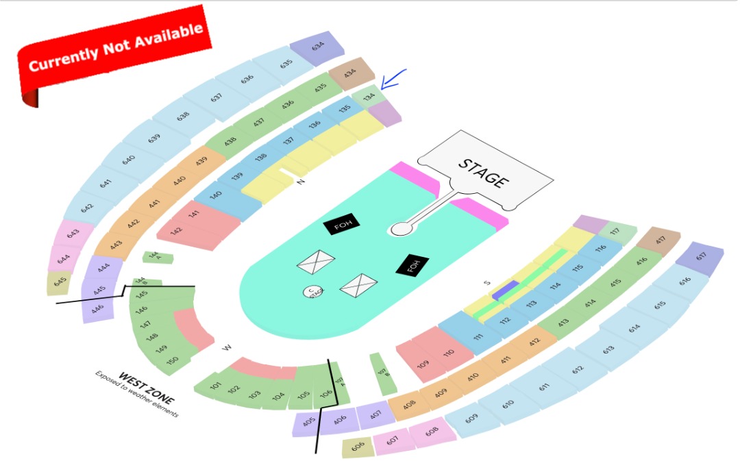 Coldplay Singapore Concert Cat 11 (restricted view), Tickets & Vouchers ...