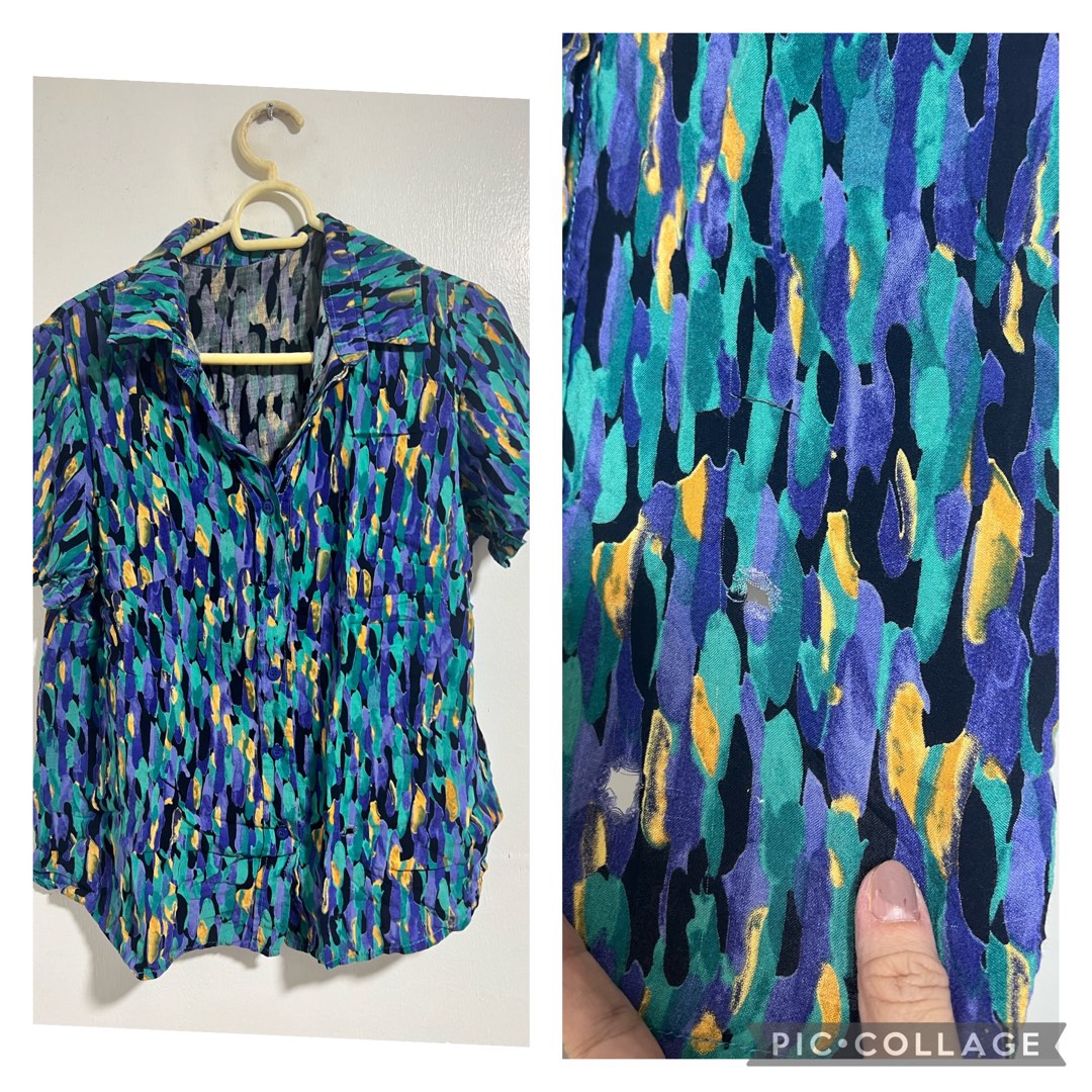Colorful top, Women's Fashion, Tops, Blouses on Carousell