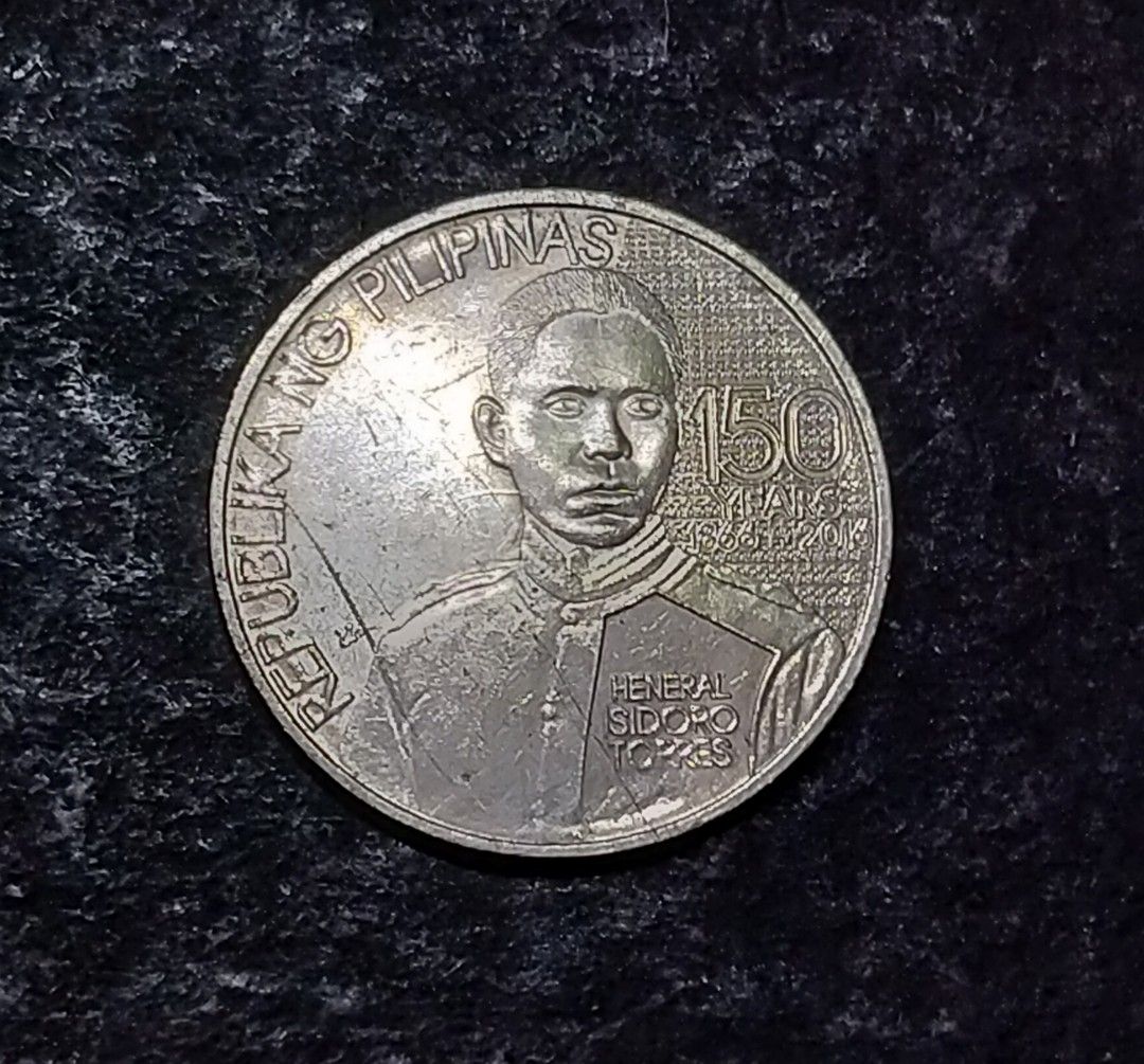 Commemorative Coin: 2016 Philippines**Heneral Isidoro Torres 1 Piso old ...