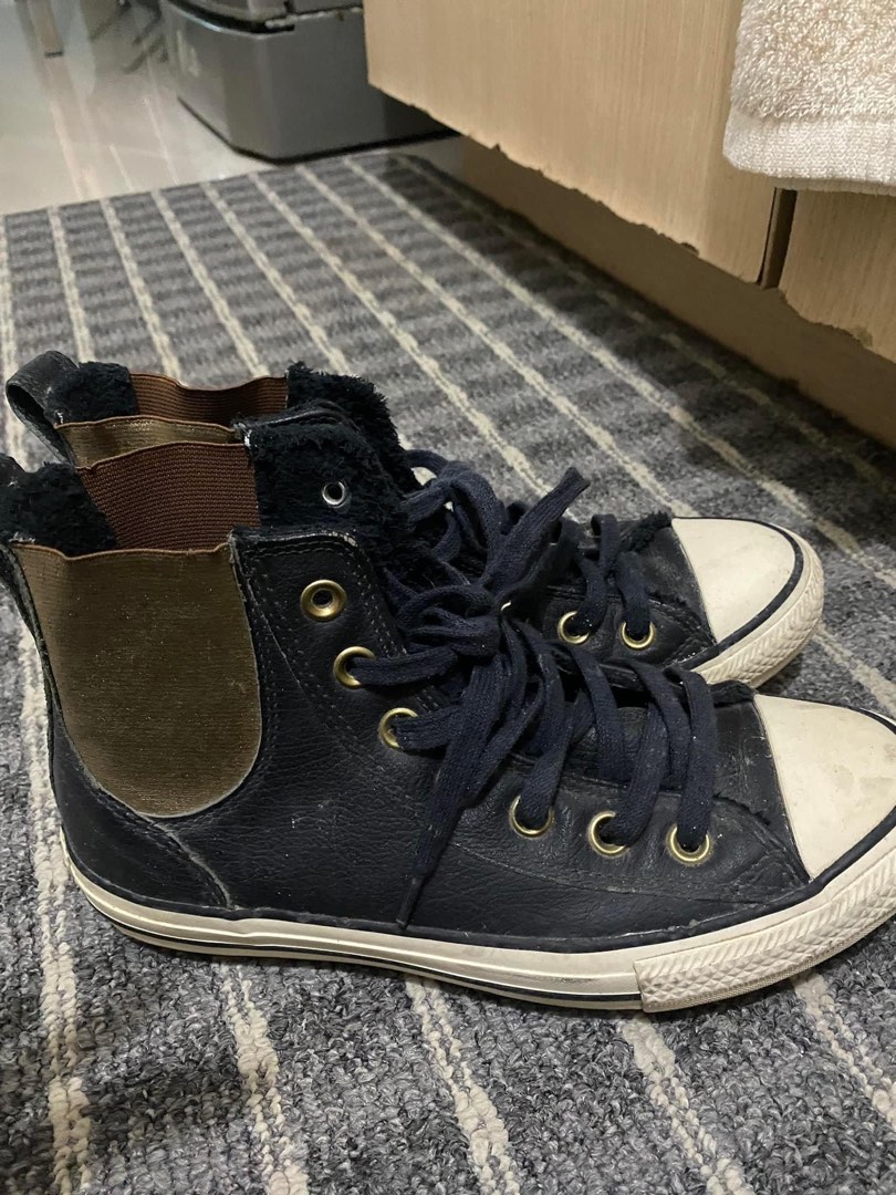 Converse High cut (black), Women's Fashion, Footwear, Sneakers on Carousell