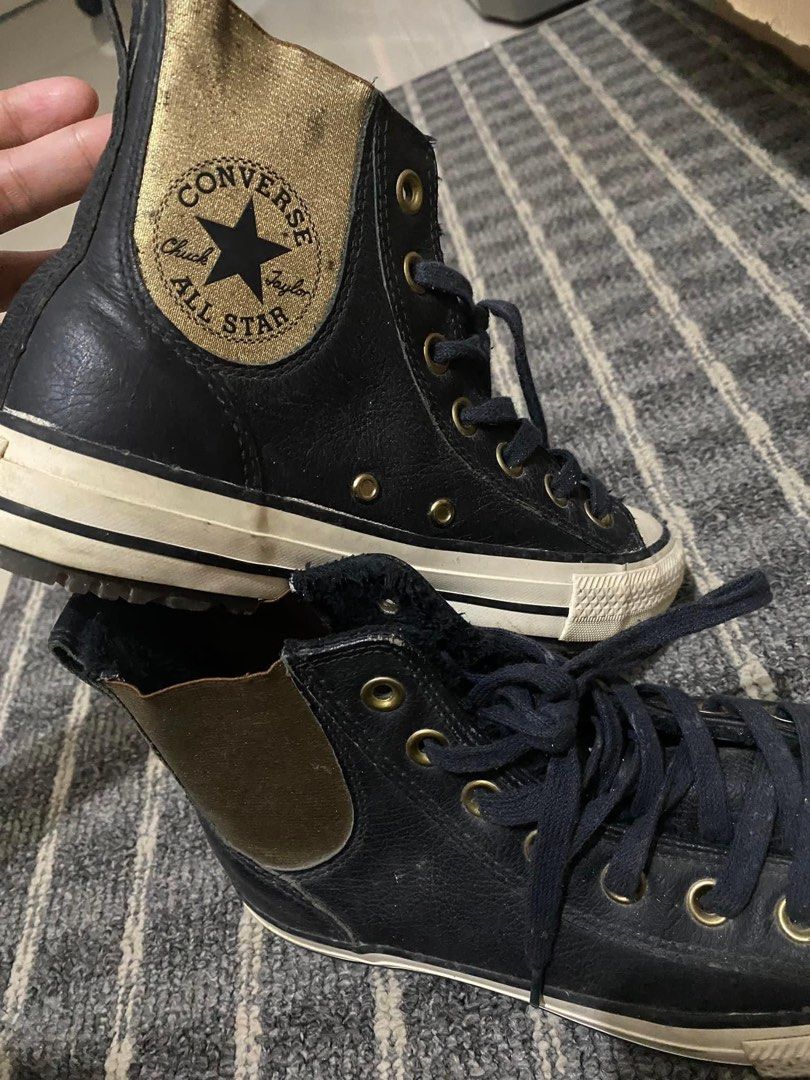 Converse High cut (black), Women's Fashion, Footwear, Sneakers on Carousell