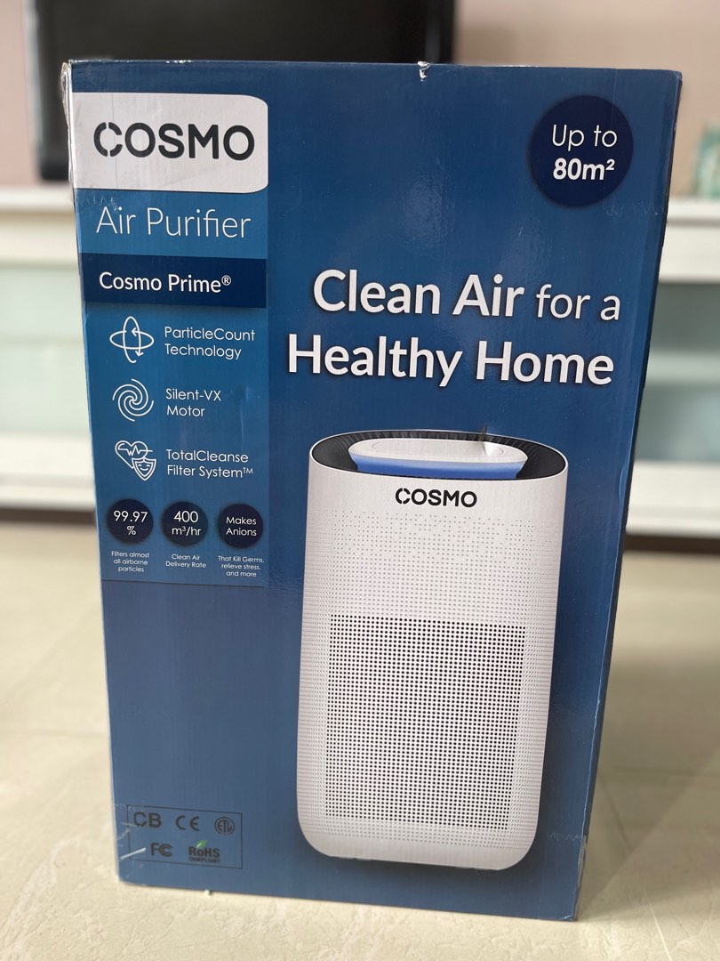 Cosmo Prime® Air Purifier + 3-in-1 HEPA filter (warranty available), TV ...