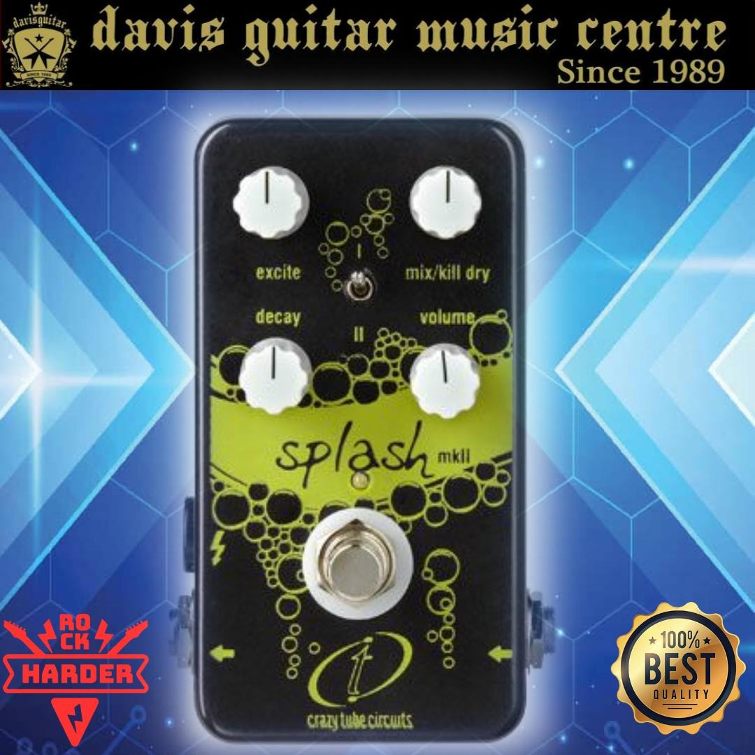 Crazy Tube Circuit Splash Overdrive Guitar Pedal, Hobbies & Toys, Music ...