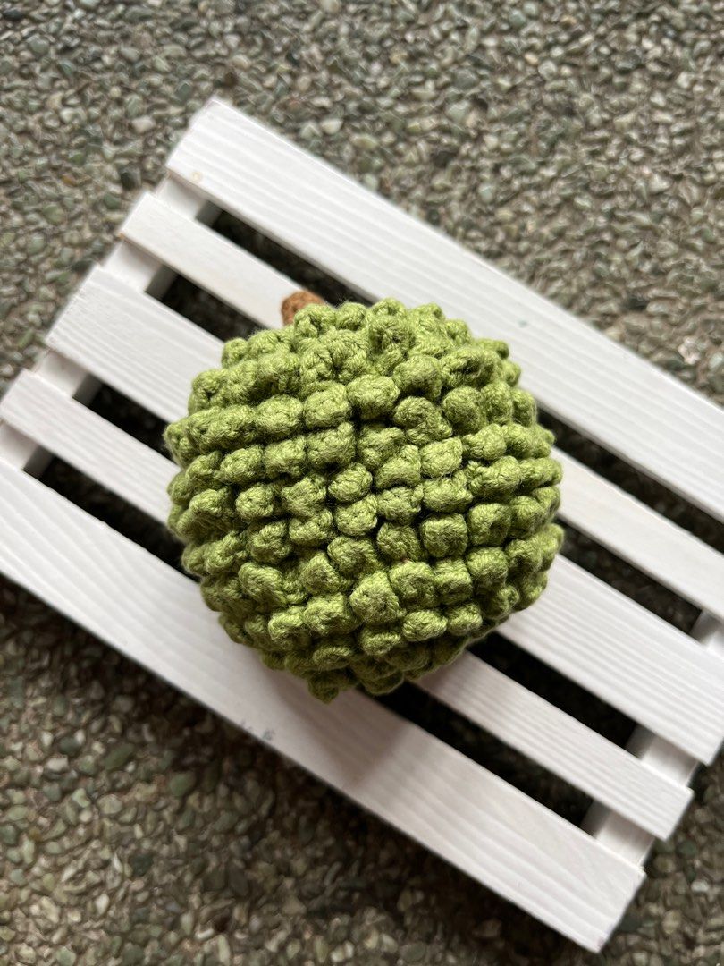 Crochet Durian, Hobbies & Toys, Stationery & Craft, Handmade Craft on ...
