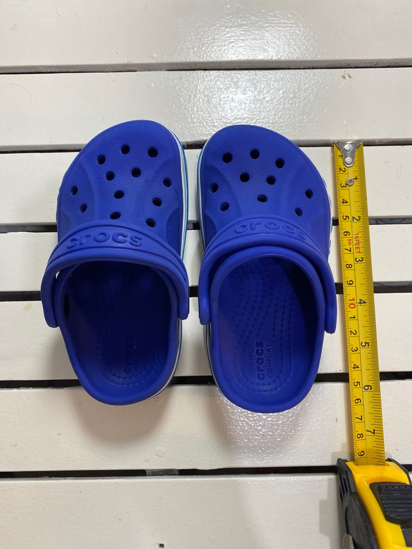 Crocs Baya C7 Blue Kids, Babies & Kids, Babies & Kids Fashion on Carousell