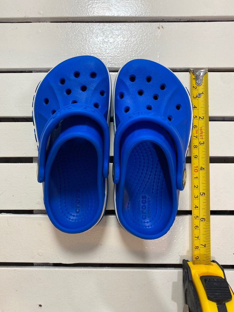 Crocs Baya C8 Blue Kids, Babies & Kids, Babies & Kids Fashion on Carousell