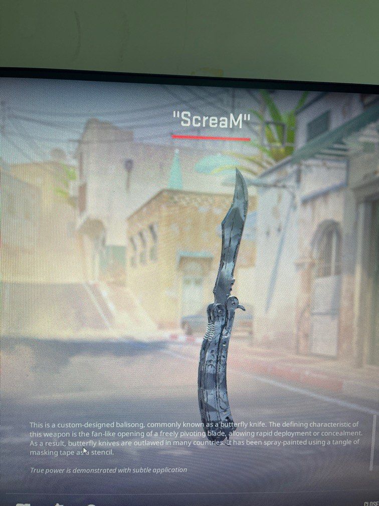 CS2 Urban Masked Butterfly Knife, Video Gaming, Gaming Accessories, In ...