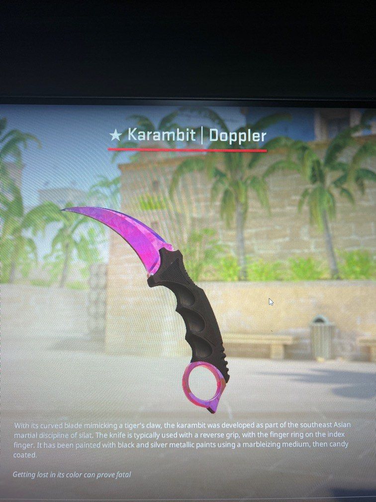 CS2 CSGO Karambit Doppler FN Phase 2, Video Gaming, Video Games, Others on Carousell