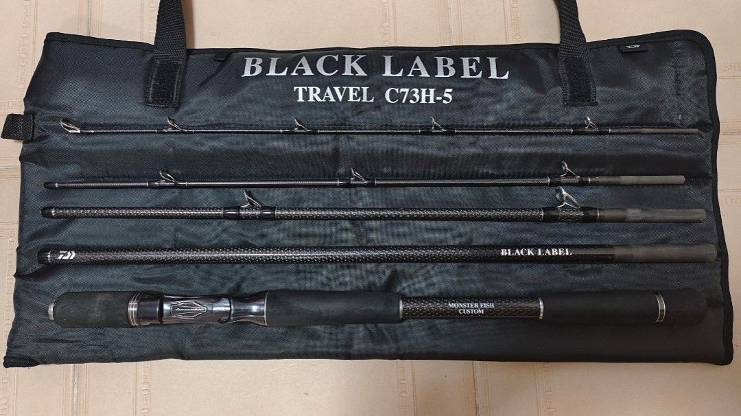 daiwa black label travel rod -5pcs, Sports Equipment, Fishing on Carousell