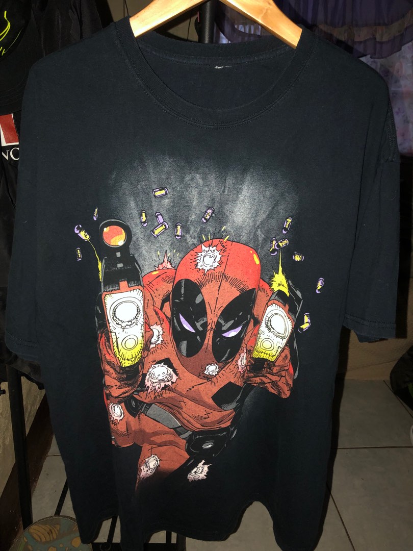 Deadpool ‘shooting gun’ Y2k, Men's Fashion, Tops & Sets, Tshirts & Polo ...