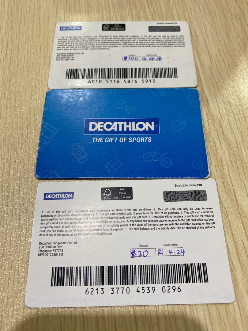 Decathlon Gift Card, Tickets & Vouchers, Vouchers on Carousell