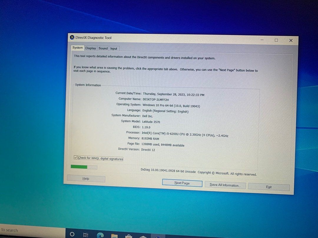 Dell Latitude 3570 Core i5-6th Gen 8GB RAM 256GB SSD, Computers & Tech ...