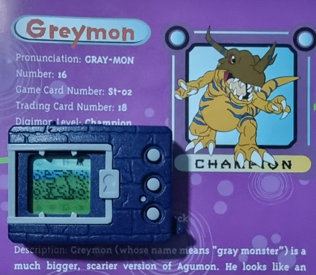 Digimon V1 Dino Blue (Eng Ver) (1997) (US), Hobbies & Toys, Memorabilia ...