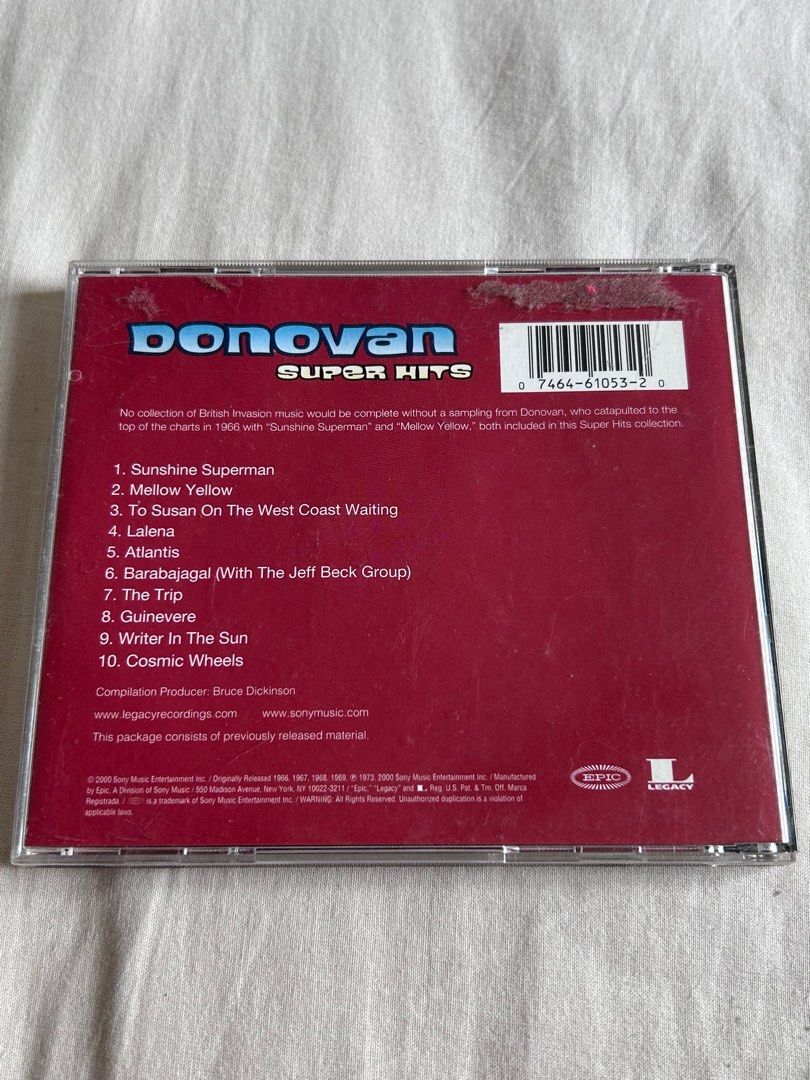 Donovan Super Hits CD, Hobbies & Toys, Music & Media, CDs & DVDs on ...