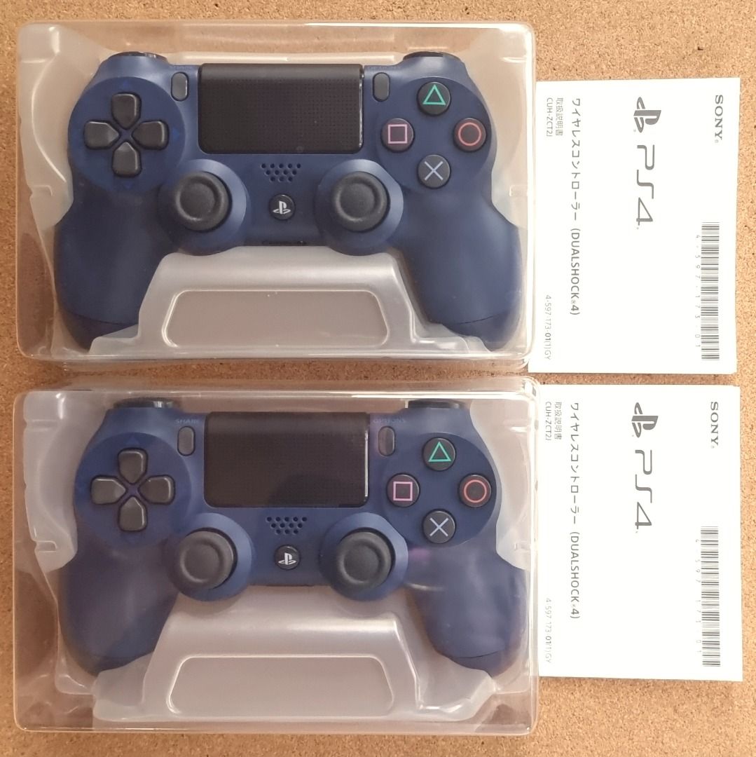 DualShock 4 Midnight Blue (w/ box, original), Video Gaming, Video Game ...