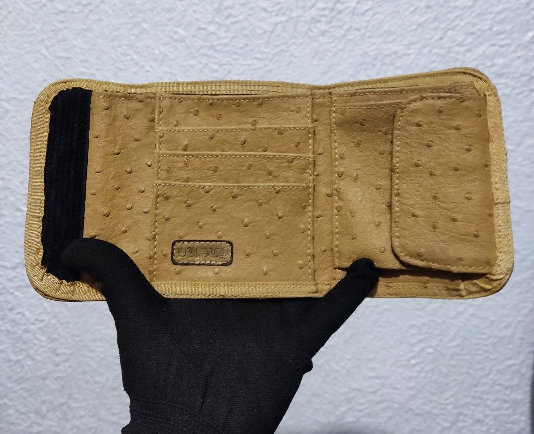 Dusty Ostrich Skin Embossed Wallet, Women's Fashion, Bags & Wallets ...