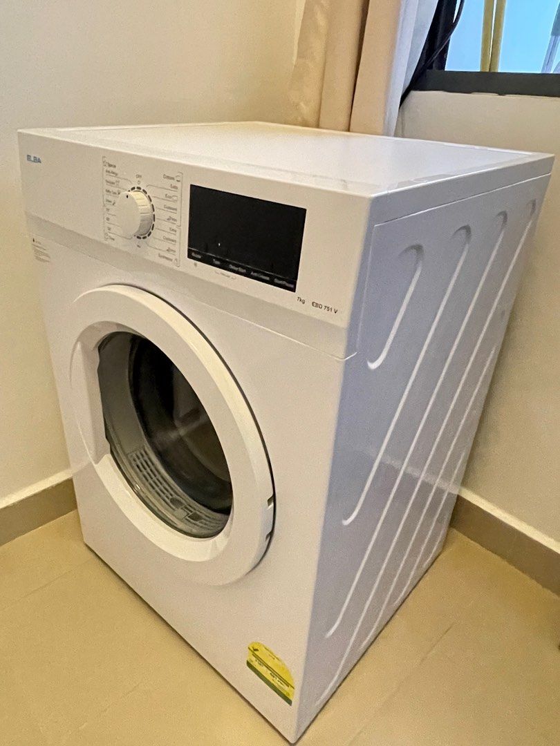 Elba EBD 751V Air-Vent Dryer 7 kg, TV & Home Appliances, Washing ...