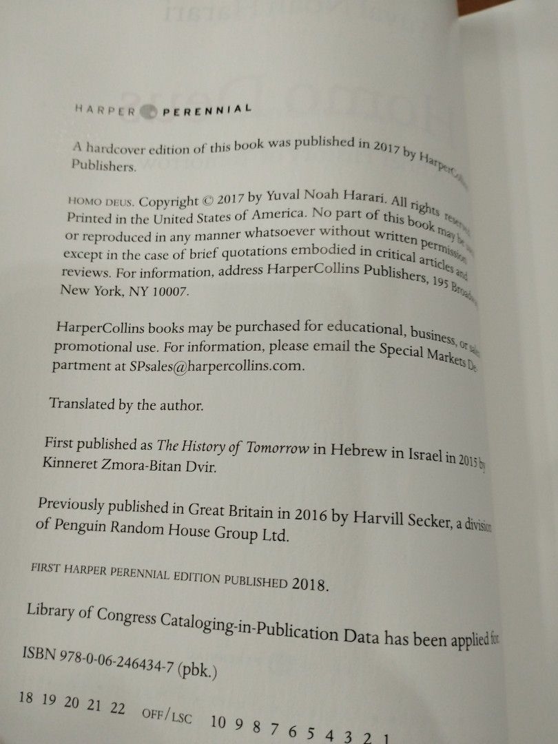 (ENG) Home Deus: A Brief History Of Tomorrow, Hobbies & Toys, Books & Magazines, Textbooks on ...