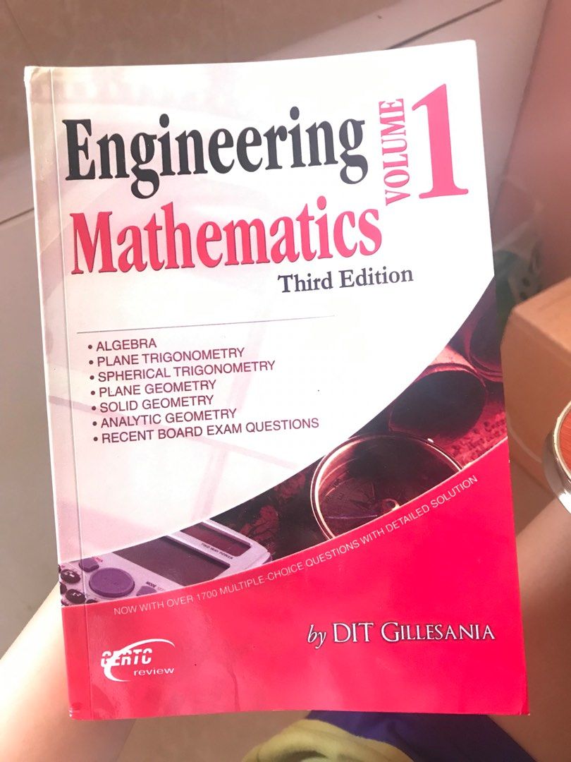 Engineering Mathematics Volume 1 Third Edition DIT Gillesania, Hobbies ...