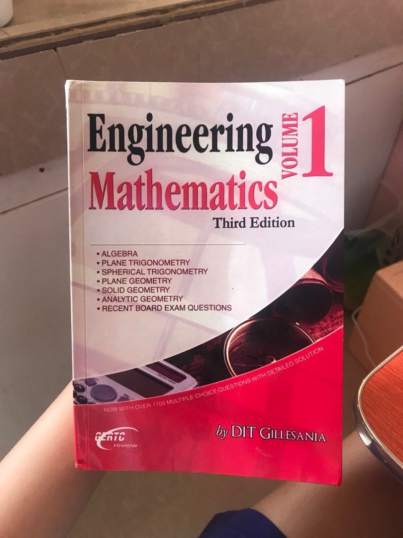 Engineering Mathematics Volume 1 Third Edition DIT Gillesania, Hobbies ...