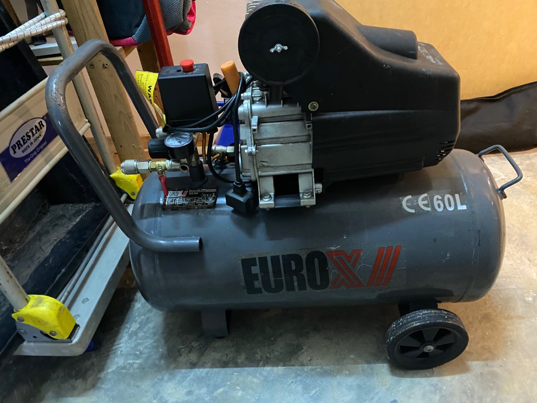 Euro X air compressor, Furniture & Home Living, Home Improvement ...