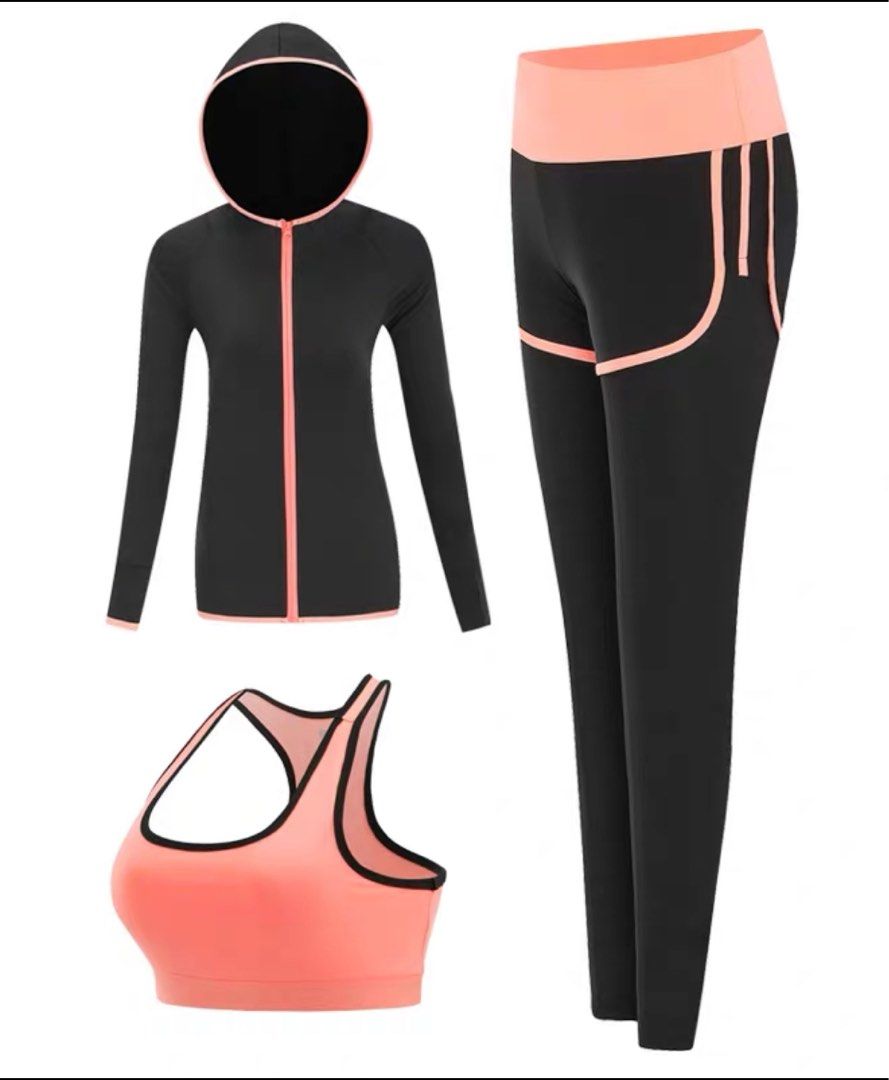 Exercise suit, Women's Fashion, Activewear on Carousell