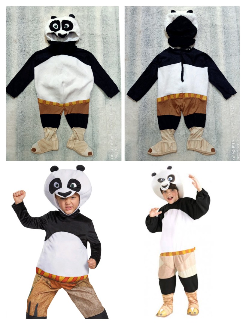 EZEFINDS Kung Fu Panda Costume 2-3yo, Babies & Kids, Babies & Kids ...