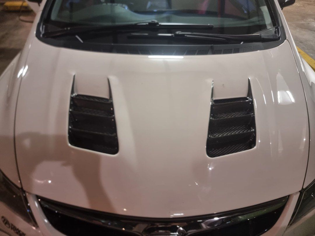 FD2R FD FD1 FD2 FD4 Bonnet Carbon JS Racing, Car Accessories, Accessories on Carousell