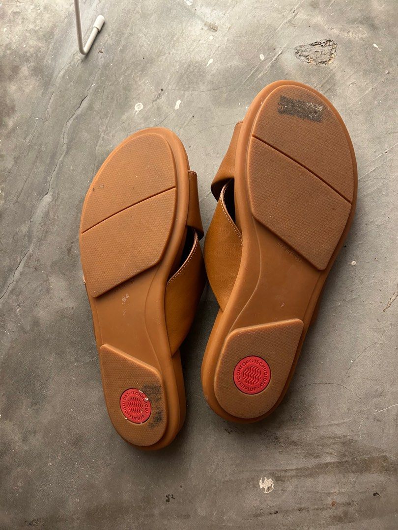 FitFlop slides light tan, model Gracie, Men's Fashion, Footwear ...