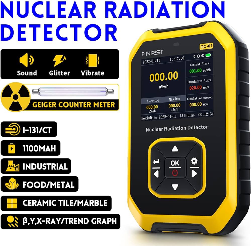 FNIRSI Geiger Counter Nuclear Radiantion Detector, Furniture & Home ...