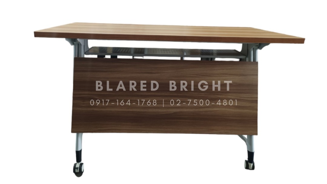 Folding Table with Caster Wheels | Office Furniture Partition ...