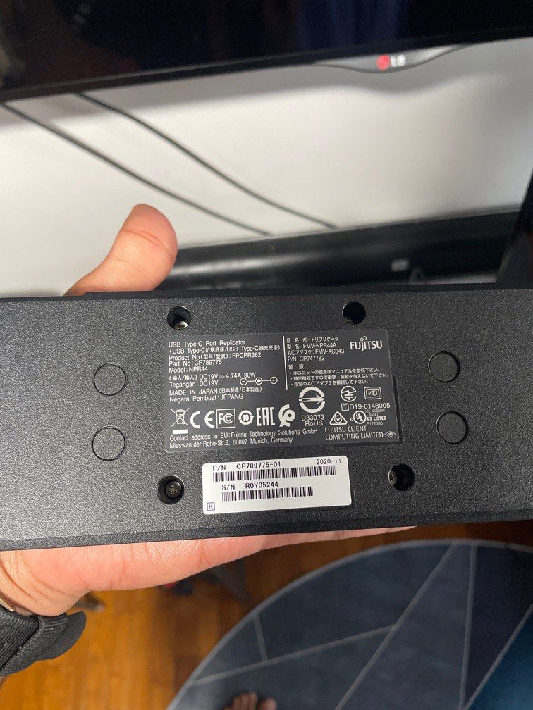 Fujitsu Type-C port replicator, Computers & Tech, Parts & Accessories ...