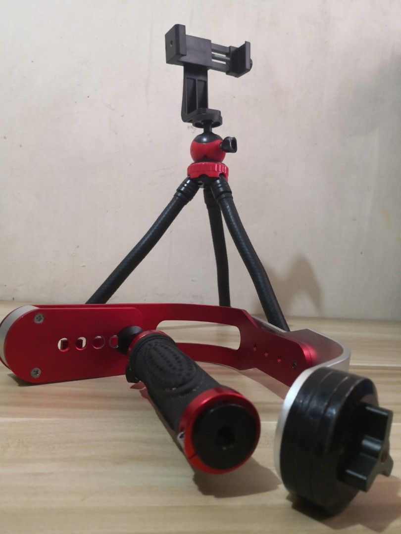 Gimbal, Tripod and Phone Holder Clamp for Vlog and Photoshoot Kit ...
