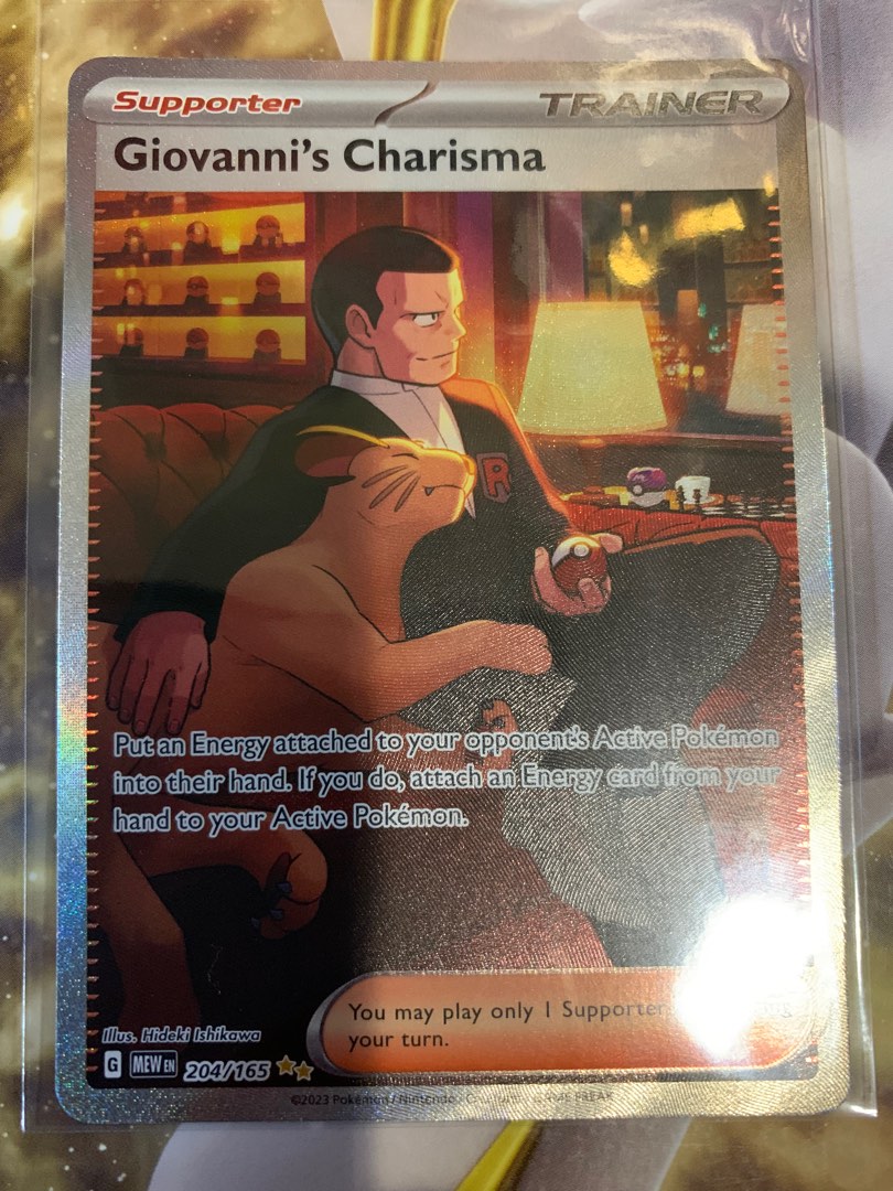 Giovanni charisma Full art SIR, Hobbies & Toys, Toys & Games on Carousell