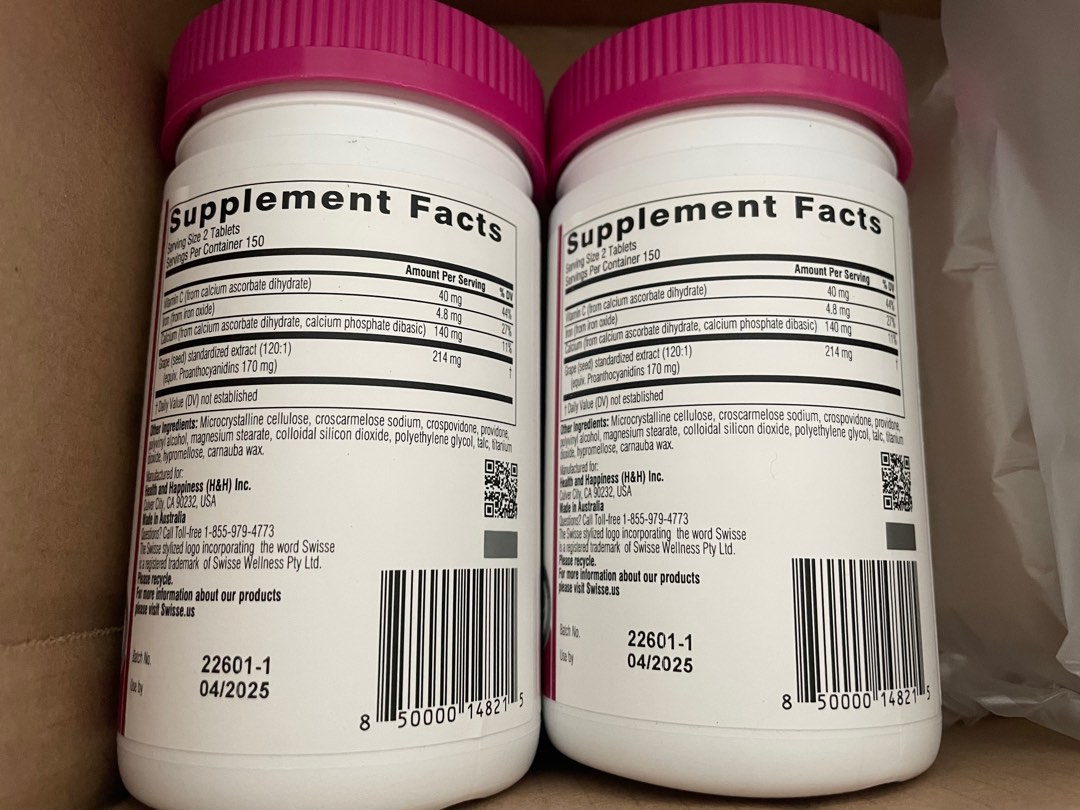 Grape seed (300 tablets), 健康及營養食用品, 健康補充品, 健康補充品 - 維他命及補充品 - Carousell