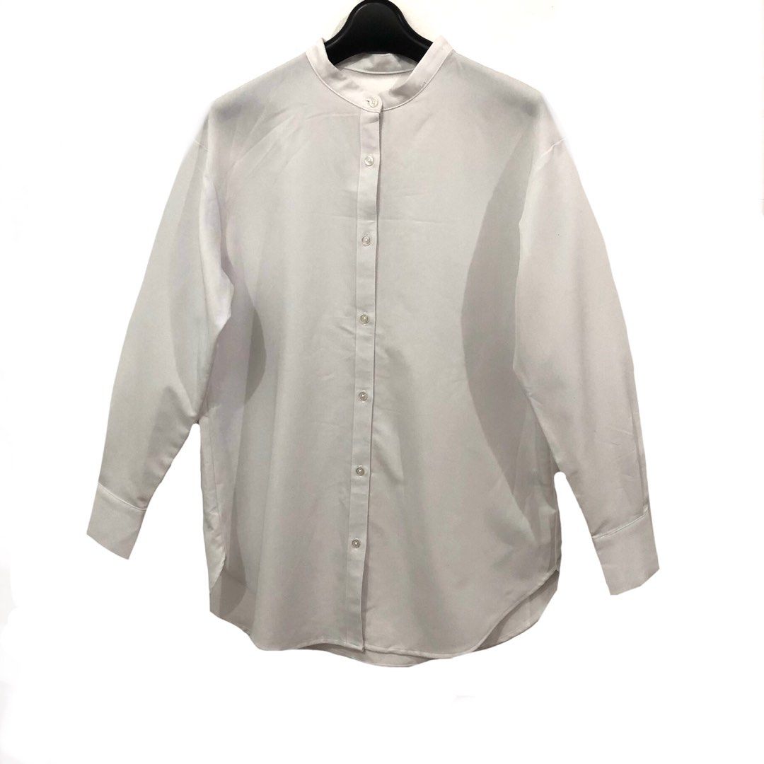 GU by Uniqlo Womens Oversized Long Tops, Women's Fashion, Tops ...