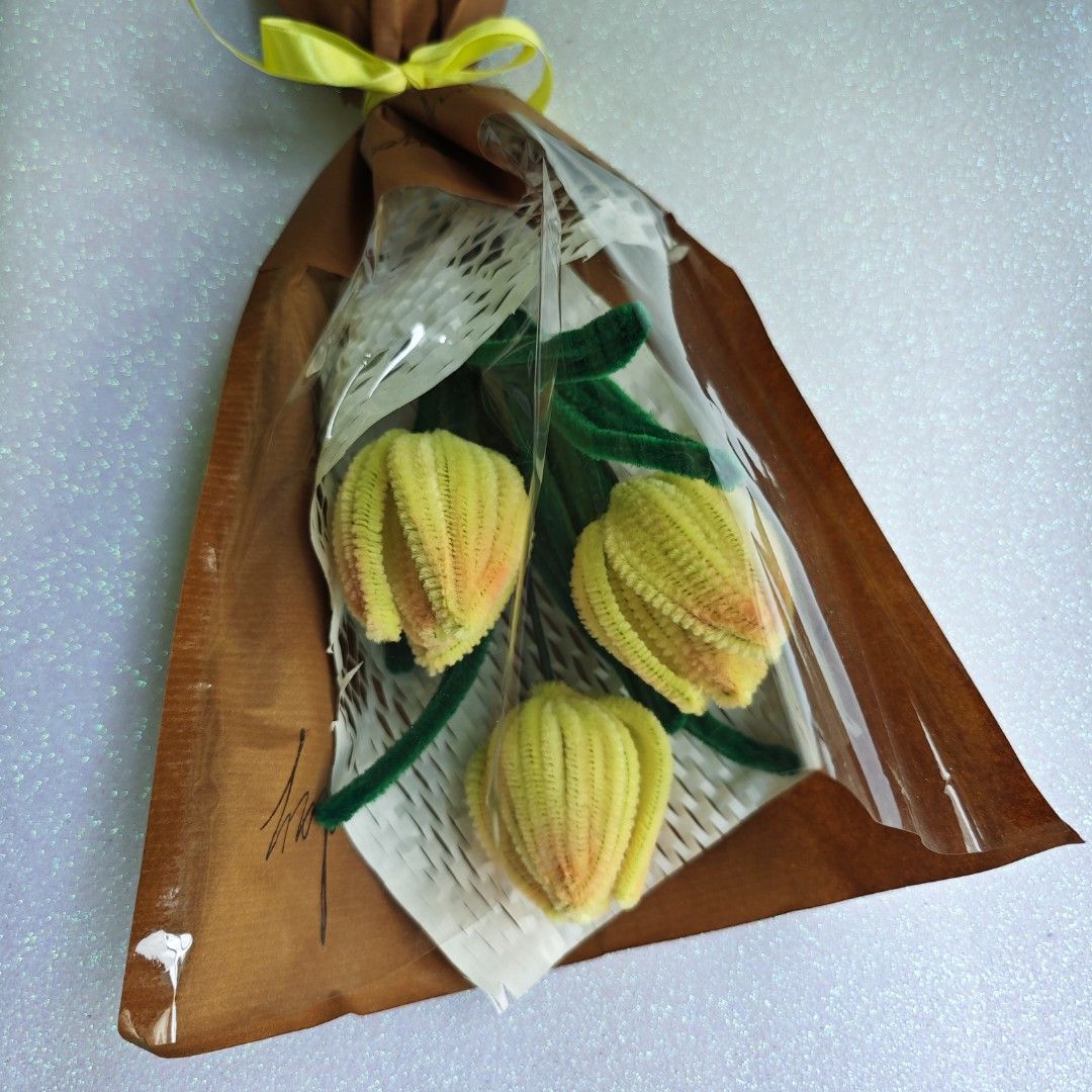 Handmade twisted tulip bouquet, Hobbies & Toys, Stationery & Craft ...