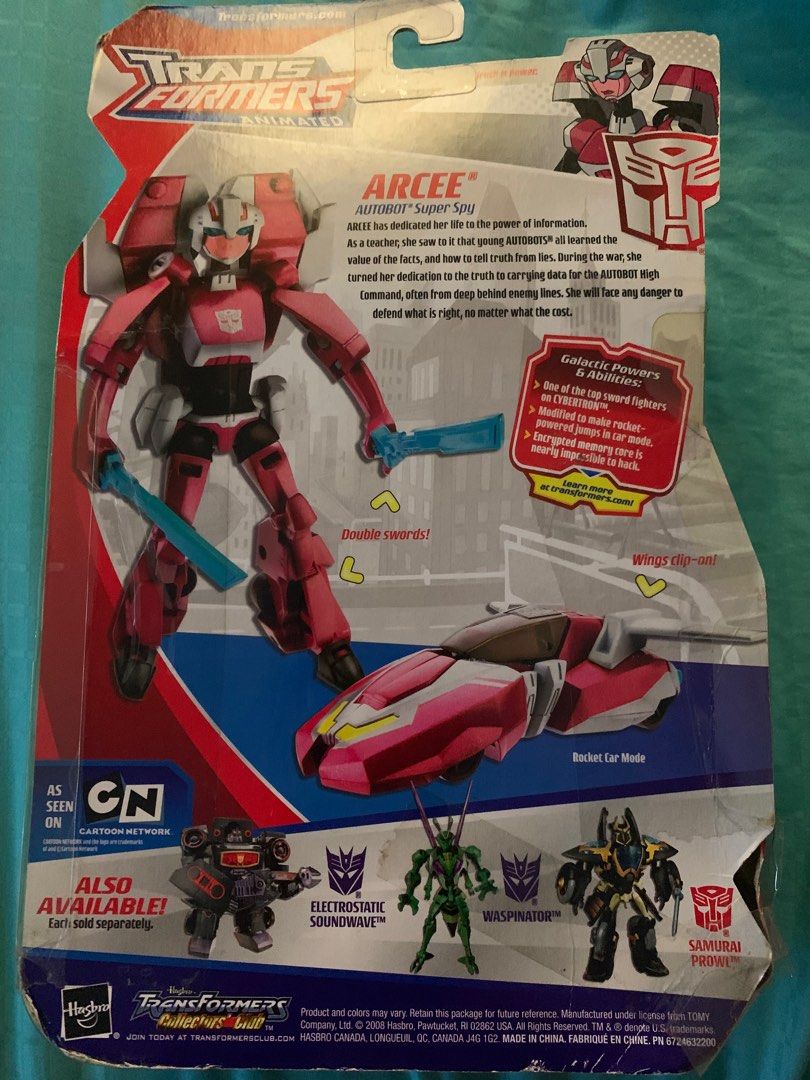Hasbro Transformers Animated Arcee, Hobbies & Toys, Toys & Games on ...