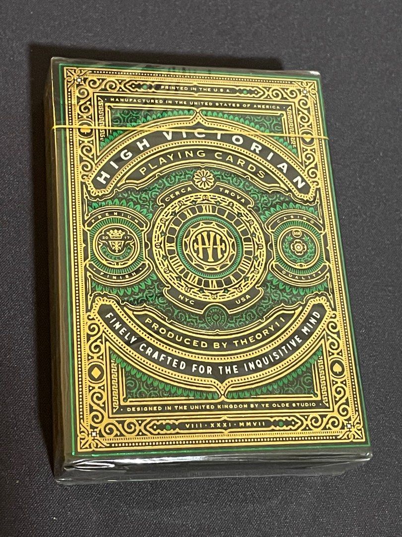 high victorian playing cards by theory11, Hobbies & Toys, Toys & Games ...