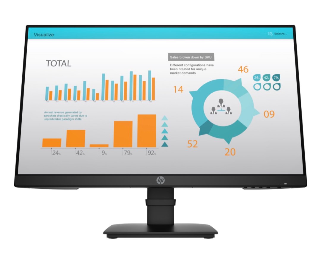 hp 23.8in Monitor, Computers & Tech, Parts & Accessories, Monitor ...
